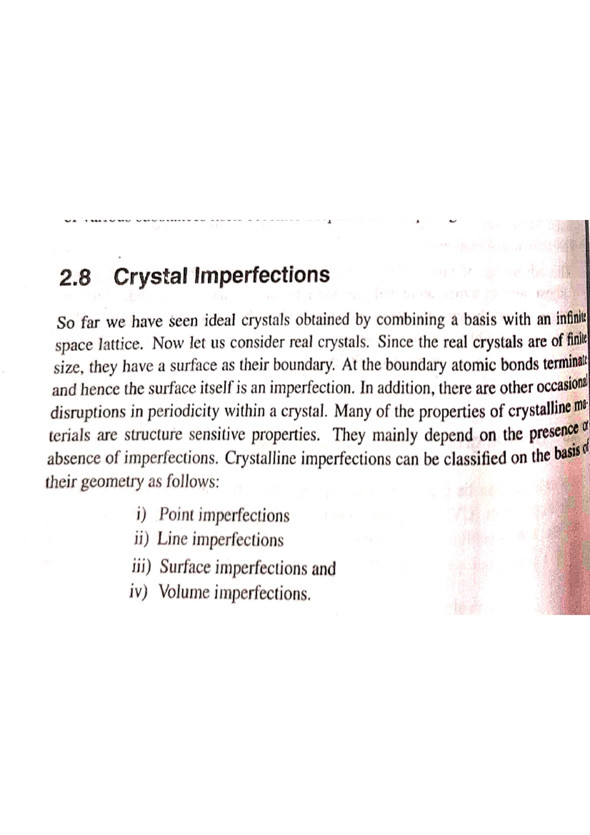 Crystal imperfections - Engineering Physics - Studocu