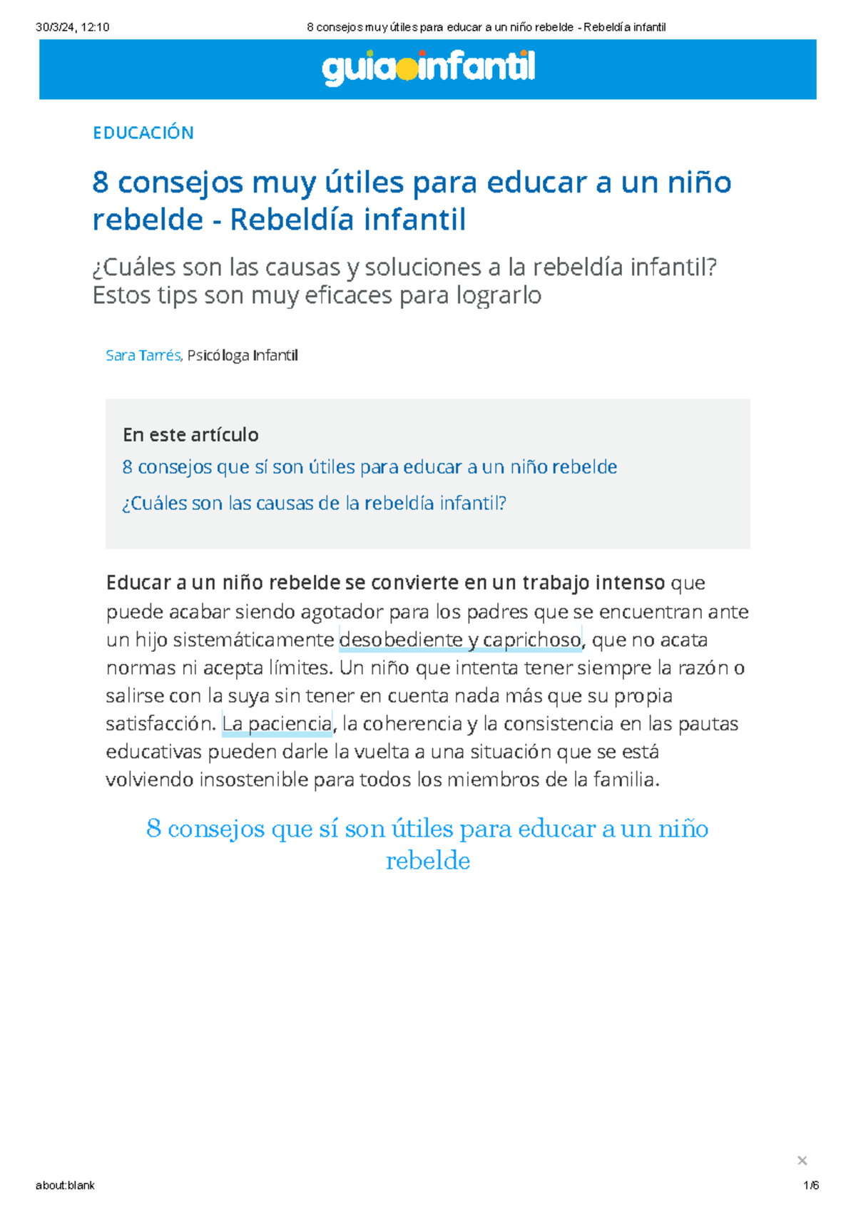 8 consejos muy útiles para educar a un niño rebelde - Rebeldía infantil ...