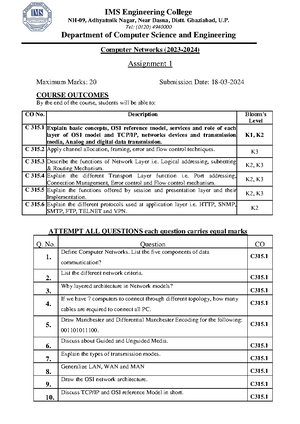 UNIT 2 Assignment spm - UNIT 2 Assignment 1 What is the need of activity planning? Ans In ...