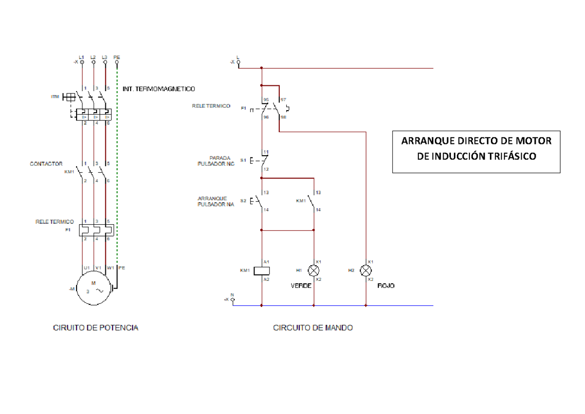 Arranque Directo - Material - electricidad industrial - ARRANQUE ...