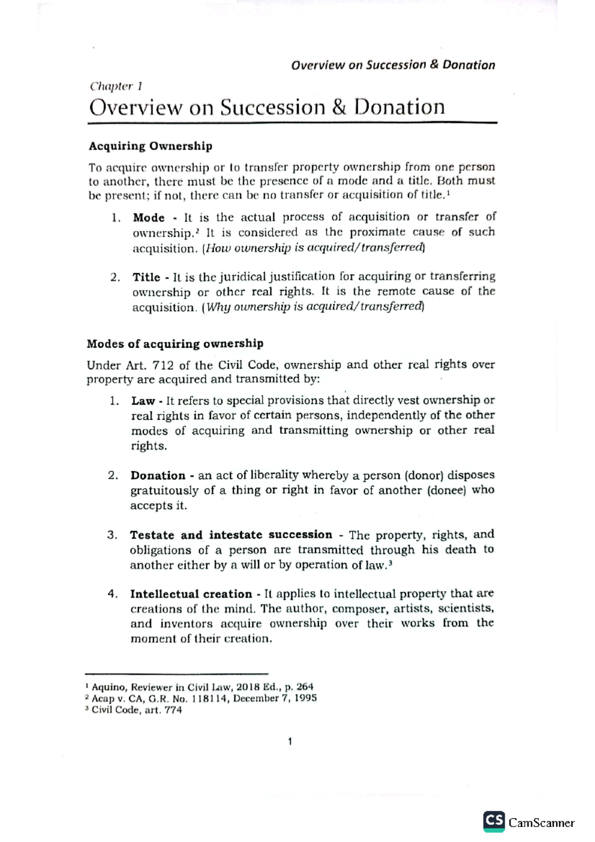 Donor tax - Succession - Overview on Succession Donation Chapter 1 ...