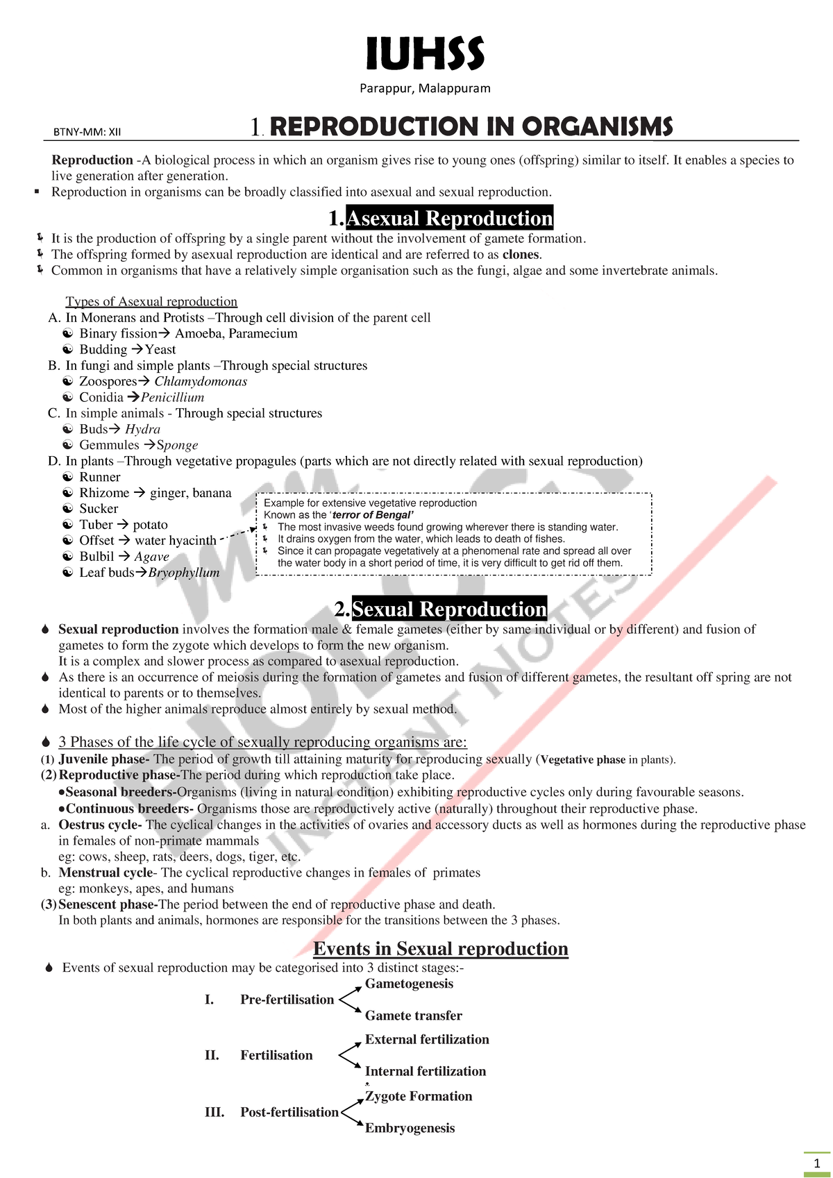 XII Bot-Ch1- Reproduction-IN- Organisms-hsslive - 1 BTNY-MM: XII 1 ...