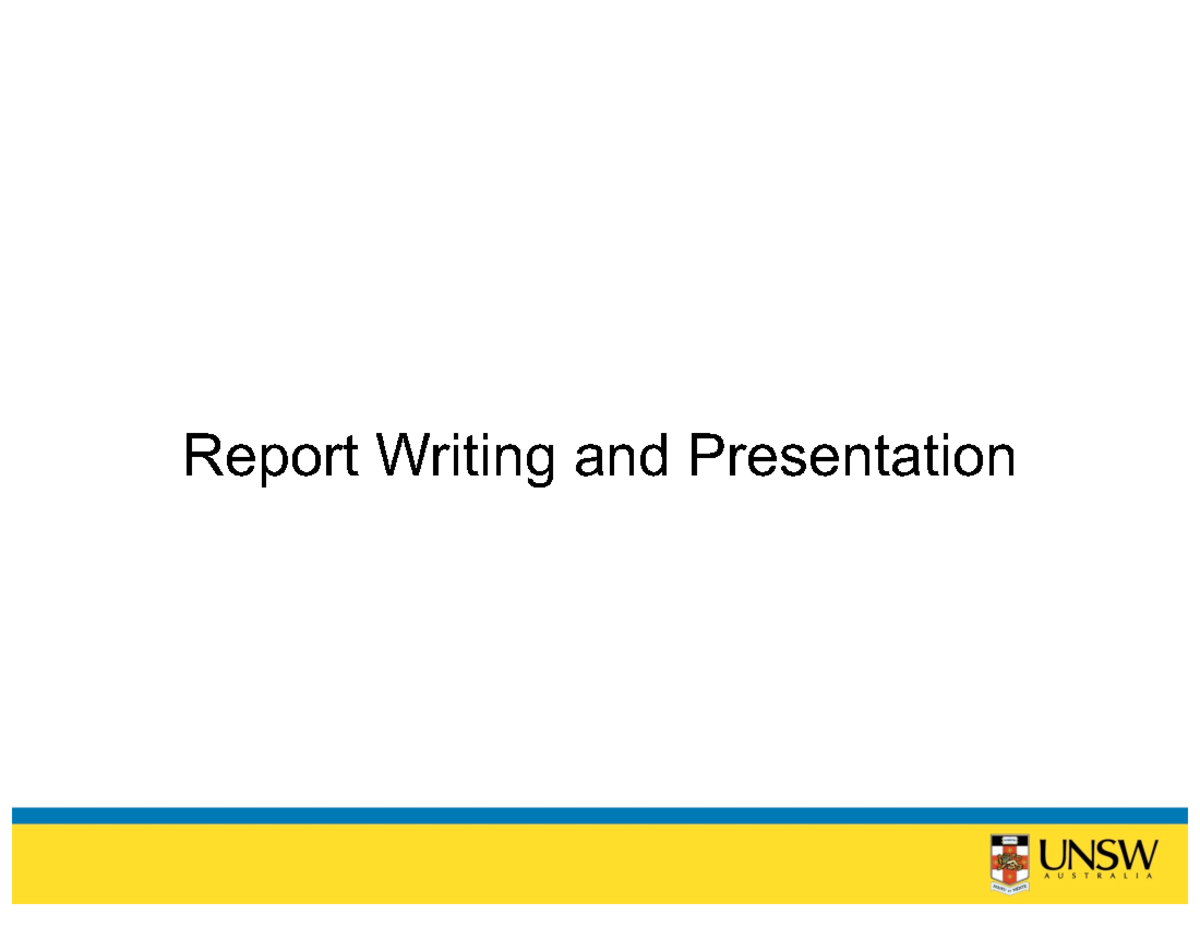Report Writing and Presentation tips for group project - Report Writing ...