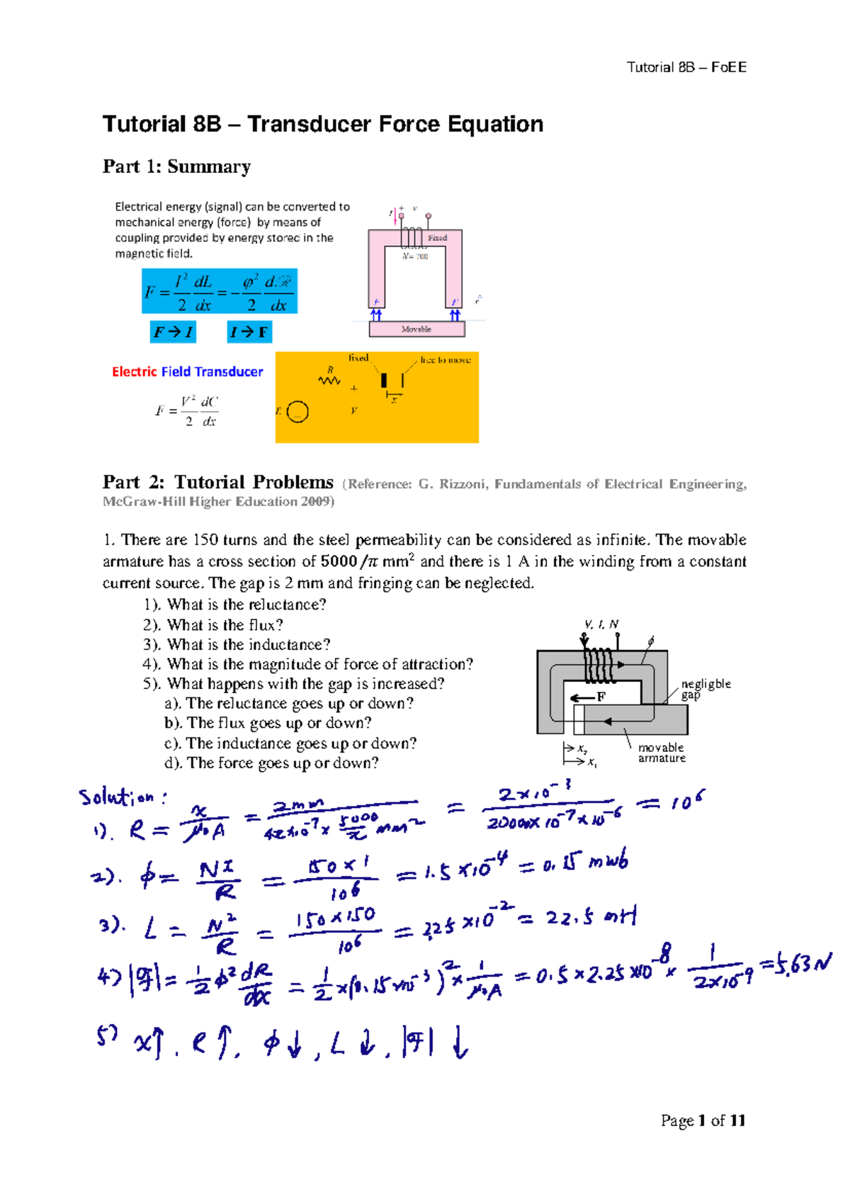 Tutorial 8B Transducers solution v3 - Tutorial 8B – Transducer Force ...