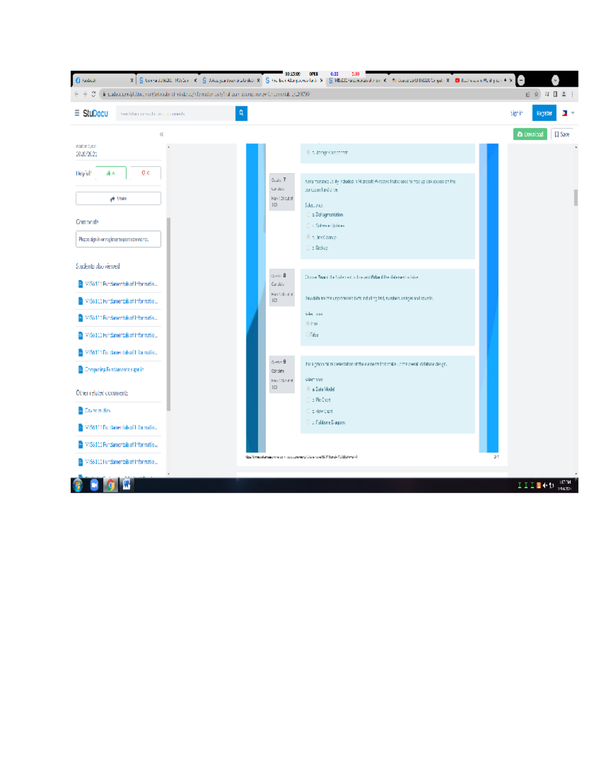 FINAL EXAM COMFUND - Bachelor of Science in Computer Science - Studocu