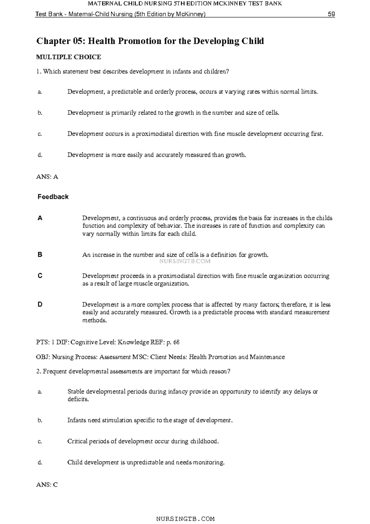 TB-Chapter 05 Health Promotion for the Developing Child - NURSINGTB ...