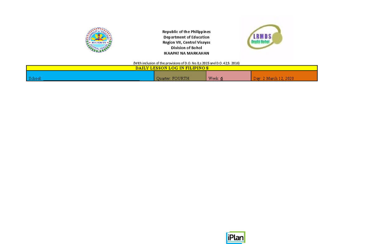 LAST - need help - Republic of the Philippines Department of Education ...