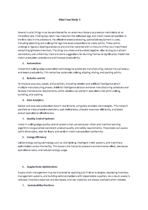 Individual Case Study Analysis - Then conduct a thorough research about ...