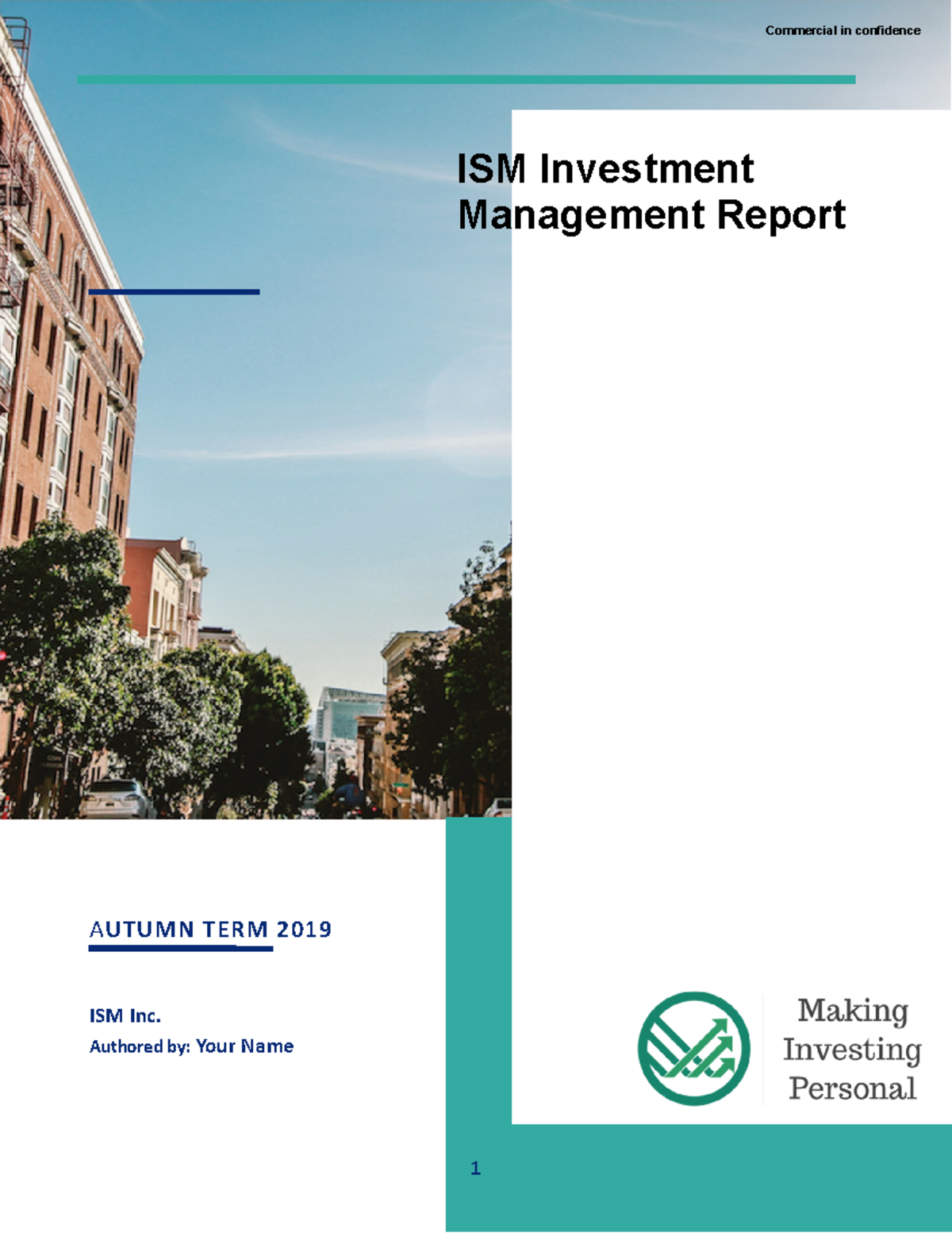 Example Group course work report - AUTUMN TERM 2019 ISM Inc. Authored ...