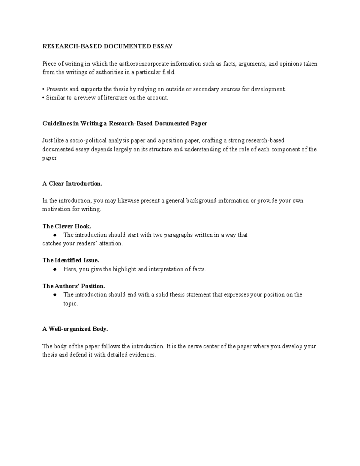 Research Based Documented Essay - PurComm - RESEARCH-BASED DOCUMENTED ...