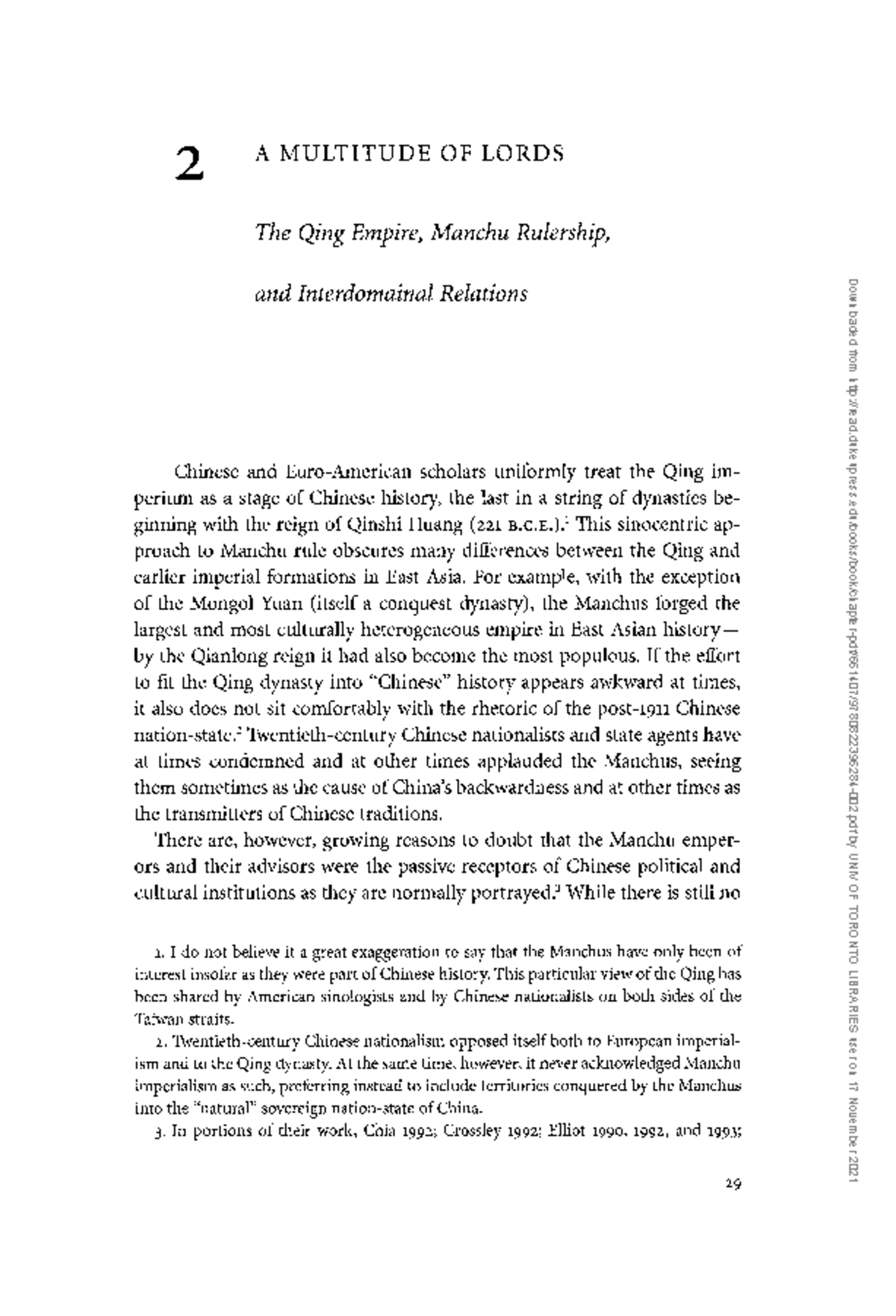 James Hevia Ch. 2 - Summary Modern East Asian History (formerly ...