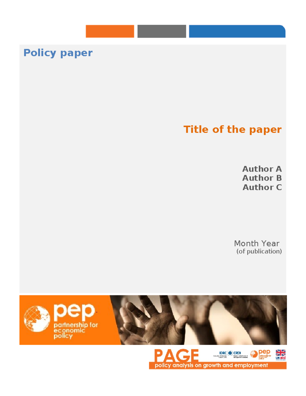 Template-PEP Policy Paper English - Universite Laval Title of the paper ...