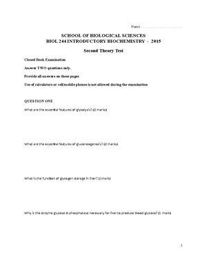 BIOL244- TPI report final - Introductory Biochemistry - Victoria ...