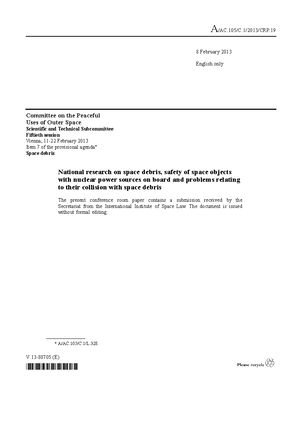 Confronting Space Debris - Published by the Stockton Center for ...