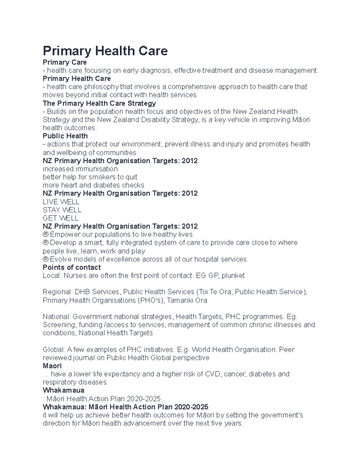 Primary Health Care - Primary Health Care Primary Care health care ...