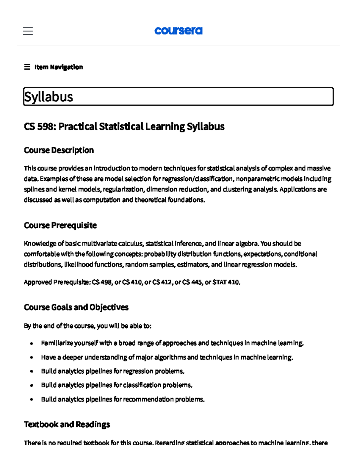 Syllabus - - Studocu