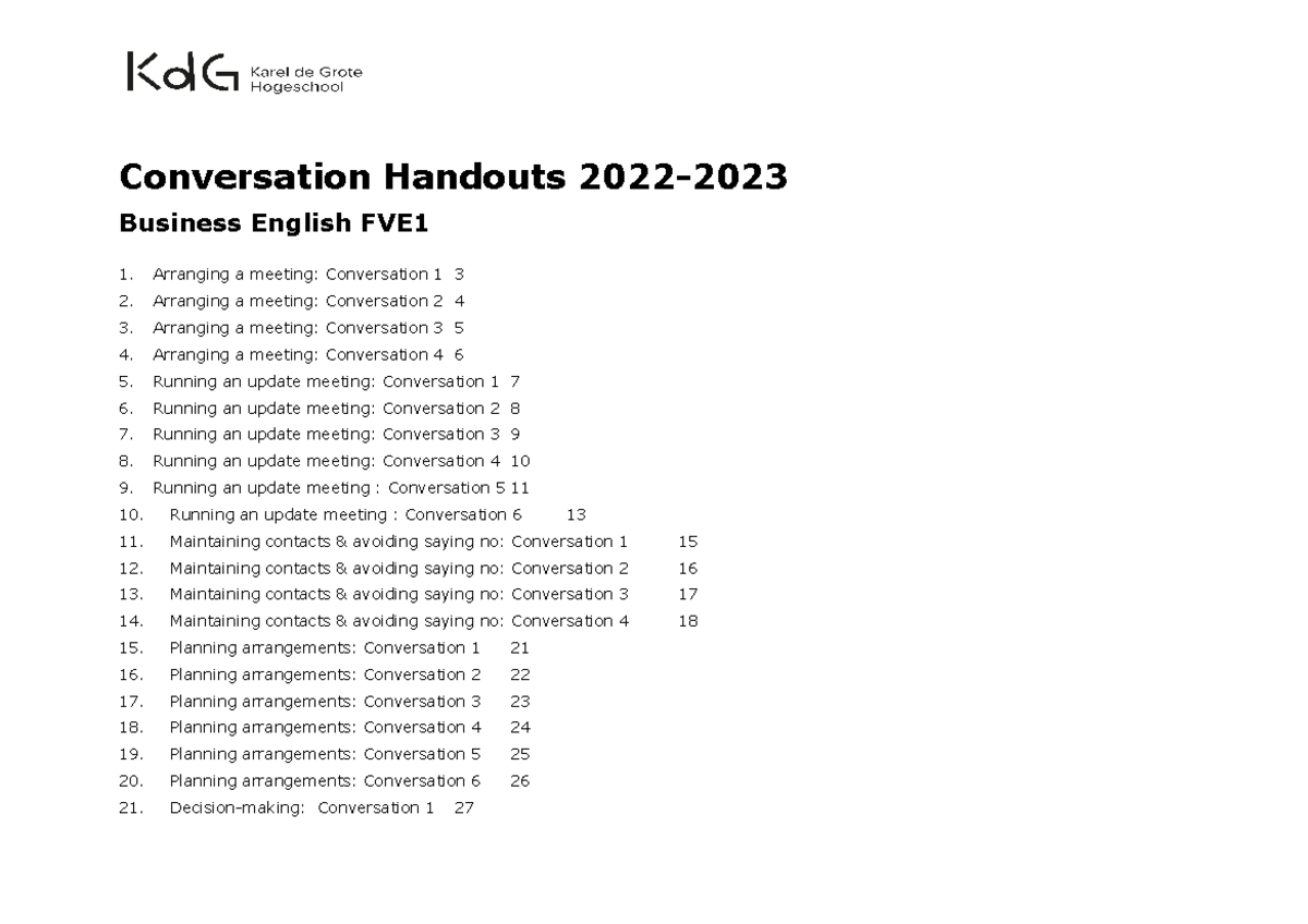 2022-2023 Conversation Handout conversations - Conversation Handouts ...