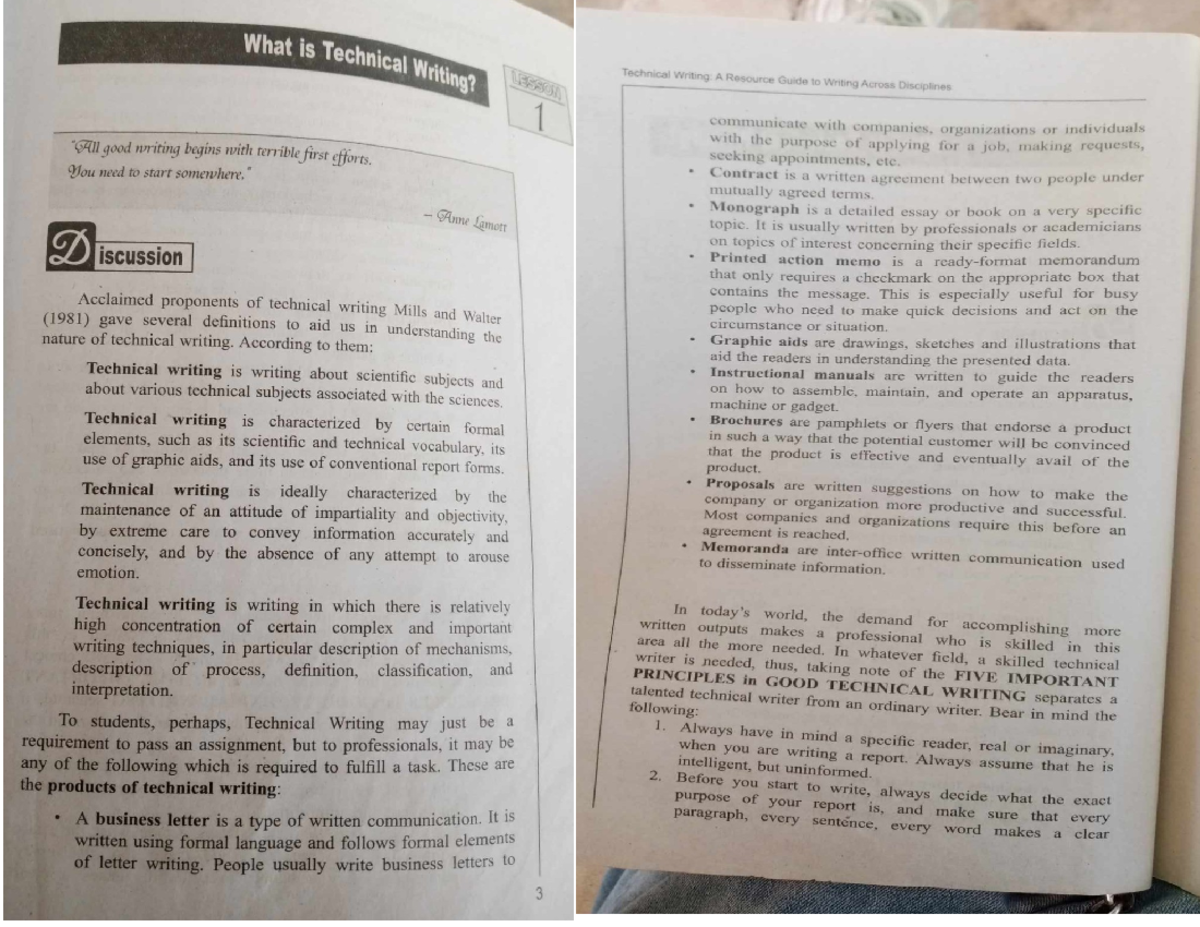 Reviewer Technical Writing - CHAPTER 2. EXPLORING EXPOSITORY TECHNIQUESD Exposition is a writing ...