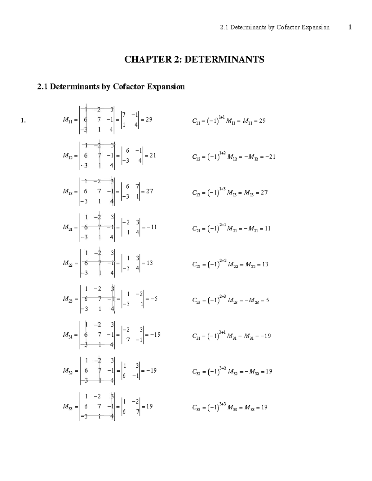 Ch02 - Textbook solutions of Chapter 2 - ####### 2 Deter M 1 M 1 M 1 M ...