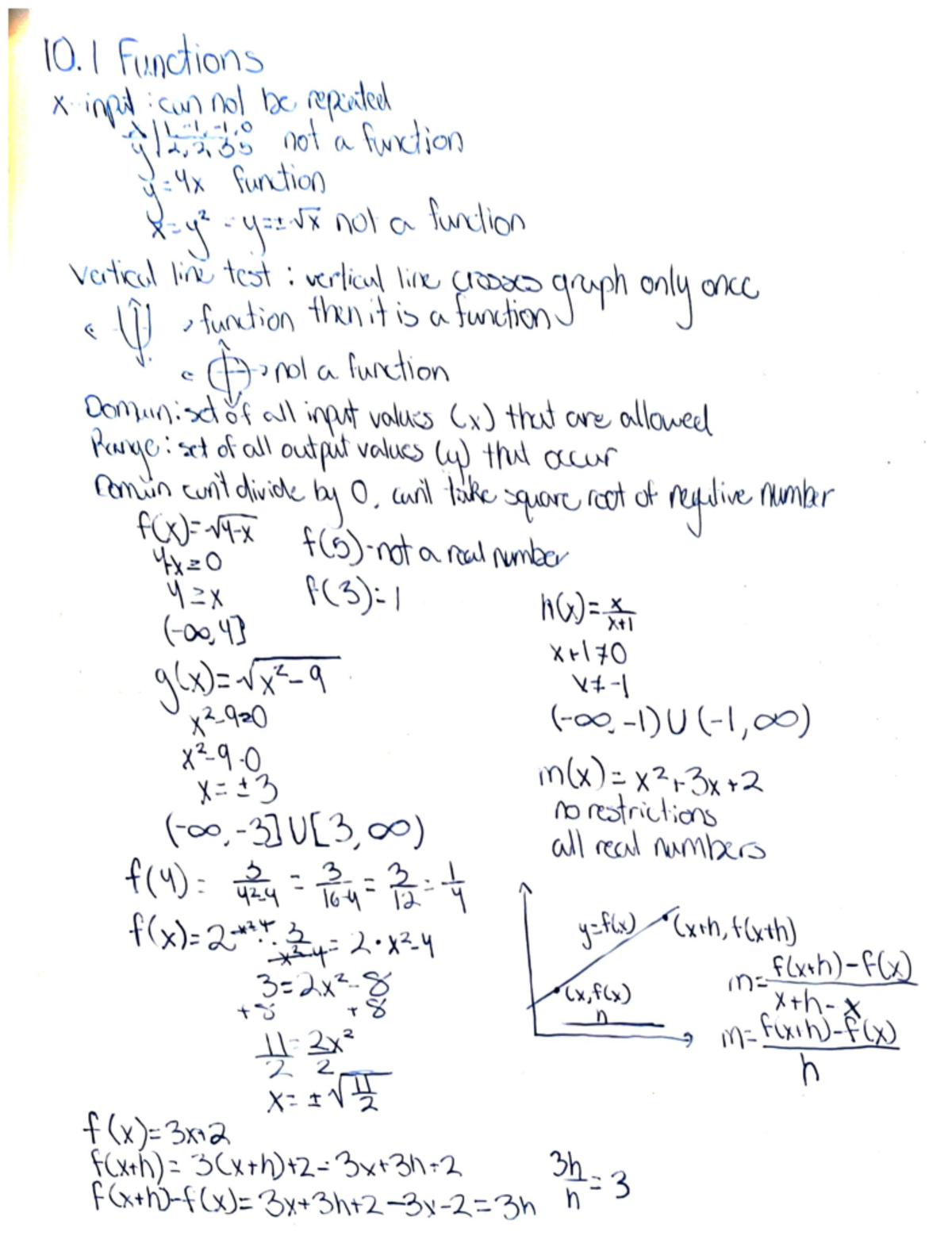 10.1 [Math 171] - Algebraic Functions - 10 Functions x-impit : can not ...
