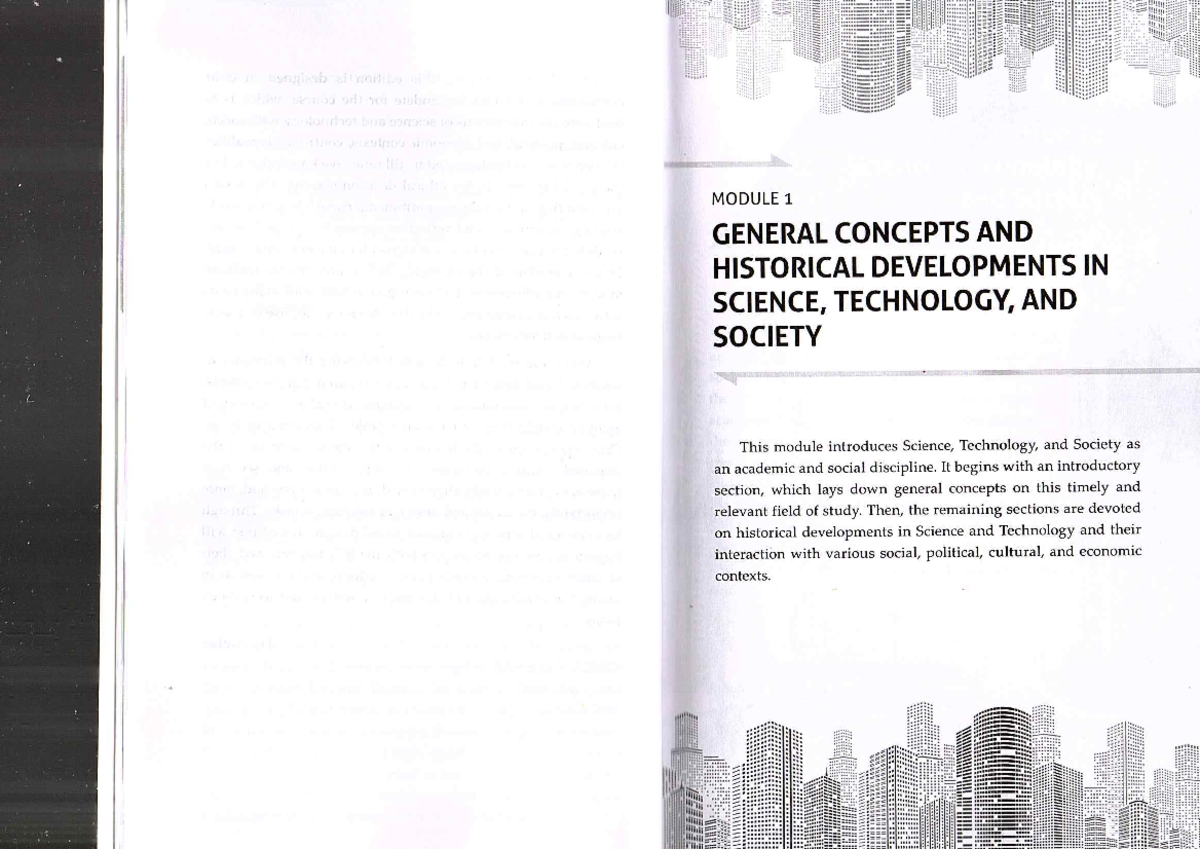 Intro to STS - i hope it helps - MODULE 1 GENERAL CONCEPTS AND HISTORICAL DEVELOPMENTS IN ...