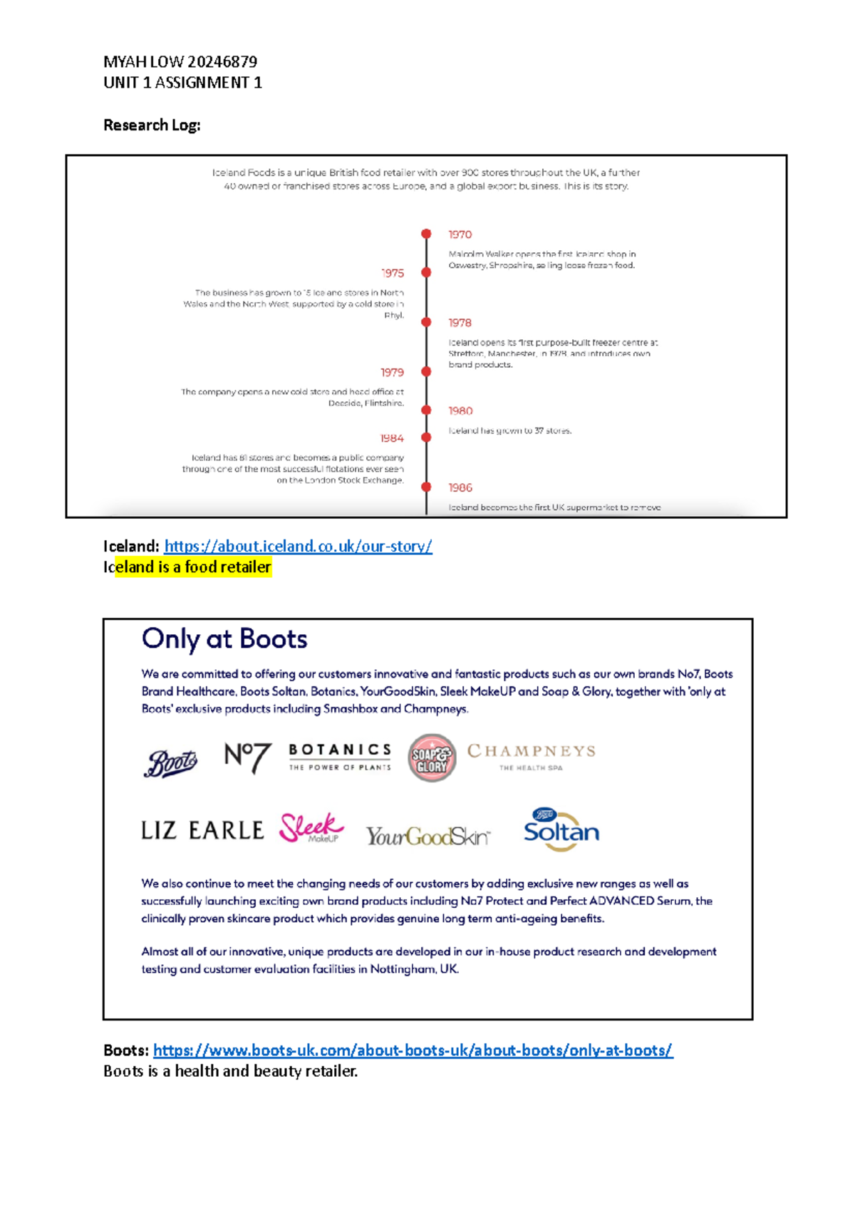 Unit 1 Assignment 1 Grade Distinction Similar Business In Different Worlds Unit 1