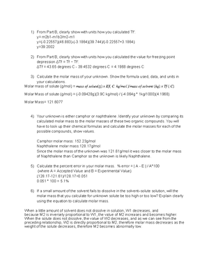 Experiment 03 Post lab questions - Cynthia Klingensmith Lab 03 Post lab ...