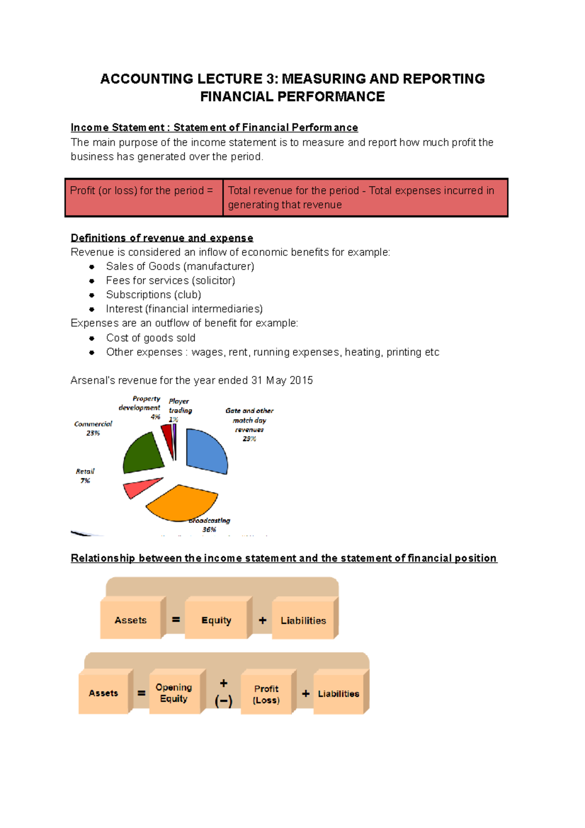 Accounting Lecture 3 Accounting Lecture 3 Measuring And Reporting