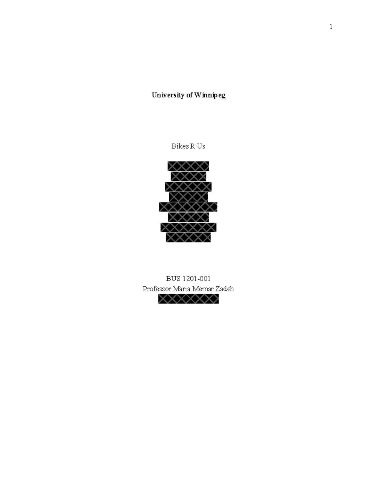 Report-Bikes RUs - REPORT ON BIKE SIMULATION - 1 University of Winnipeg ...