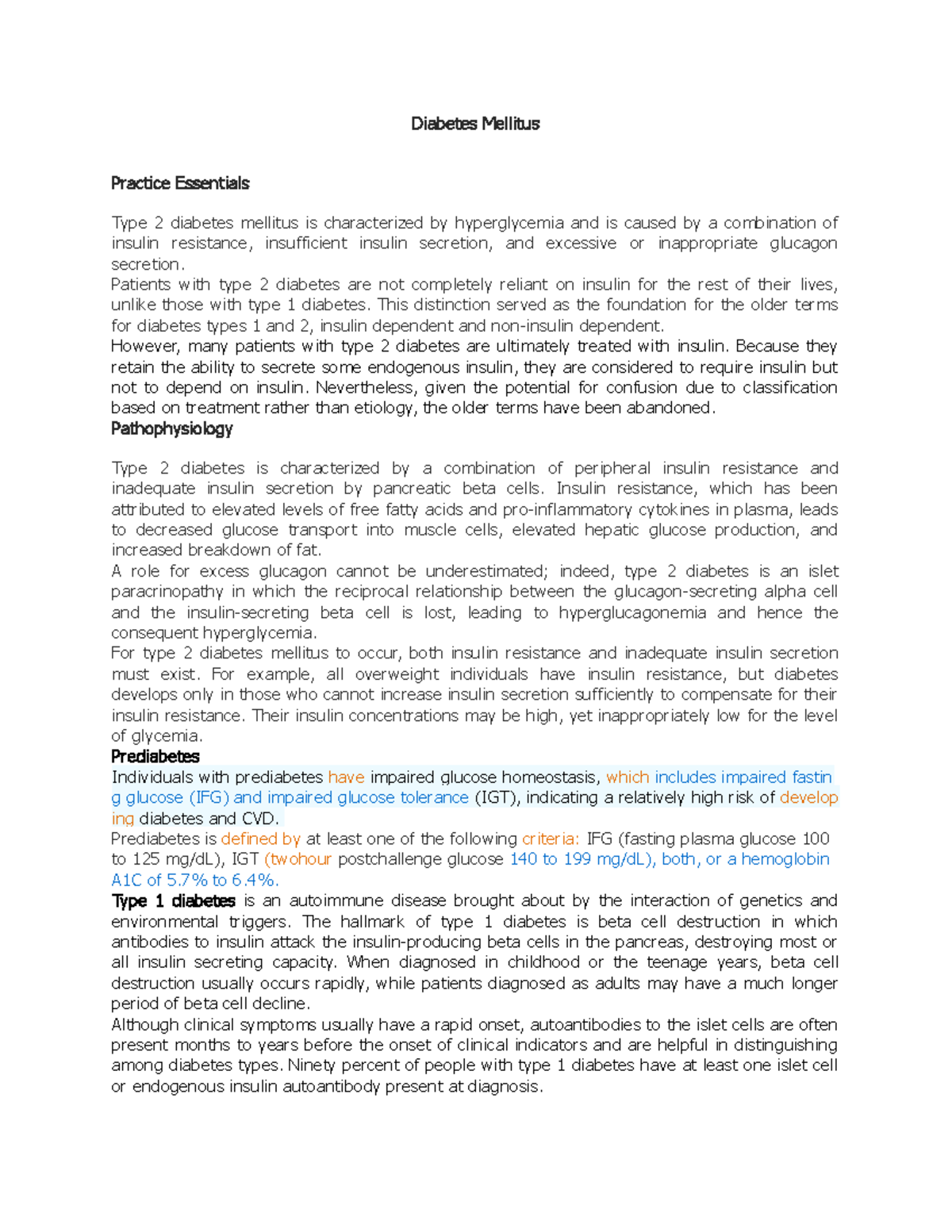 Nutritional mgt of Diabetes Mellitus pdf - Diabetes Mellitus Practice ...