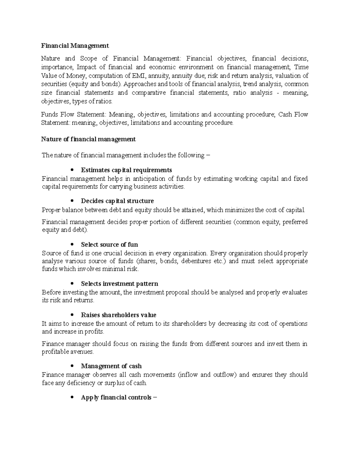 financial management - Approaches and tools of financial analysis ...