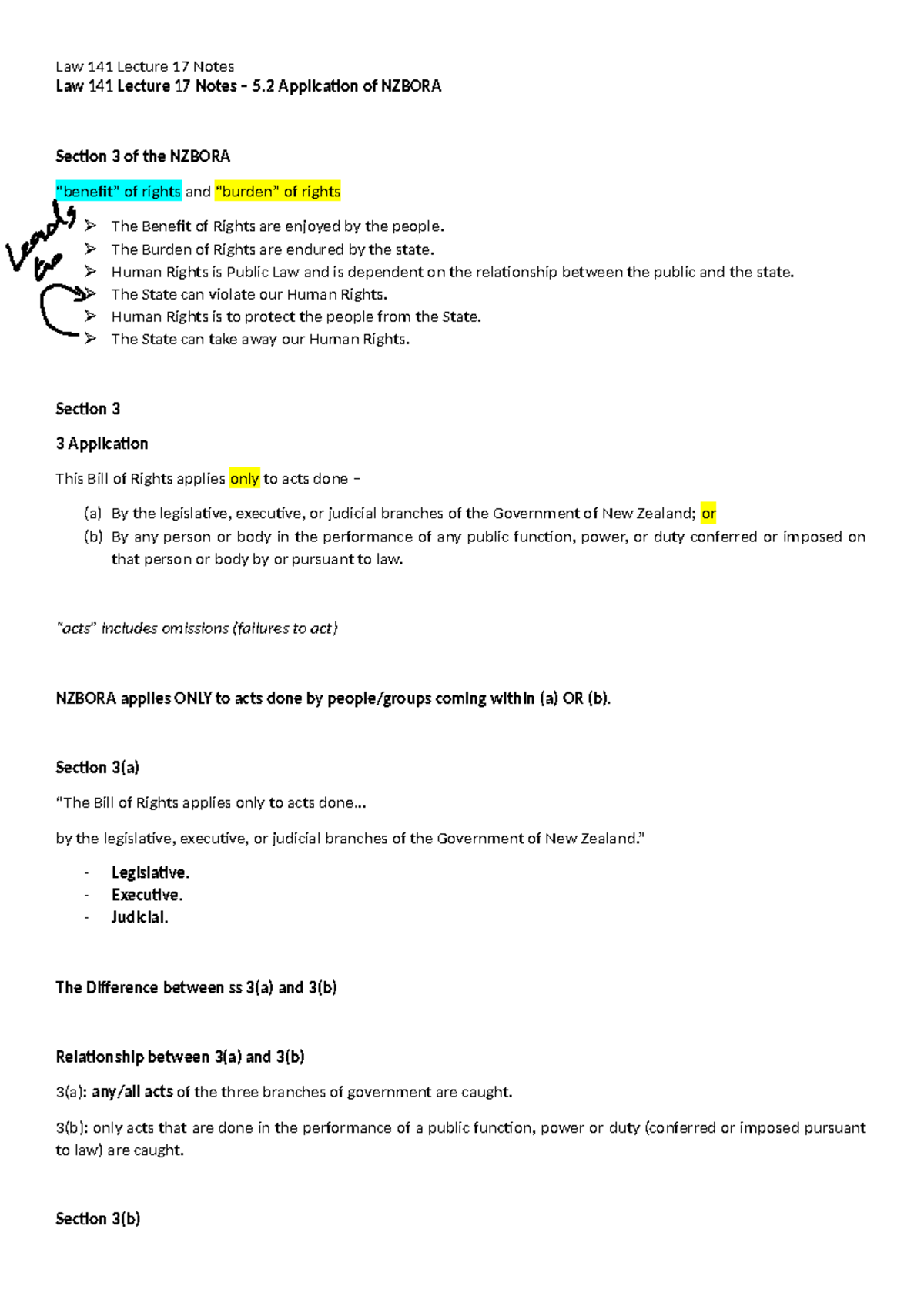 Law 141 Lecture 17 Notes - Law 141 Lecture 17 Notes Law 141 Lecture 17 ...