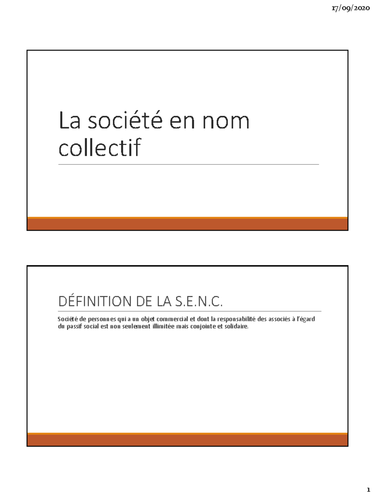 Société en nom collectif info - La société en nom collectif DÉFINITION ...