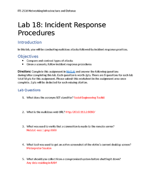 Lab 09 Worksheet - ITS 2536 Networking Infrastructure and Defense Lab ...