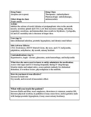 Nursing Pharmacology Sample Exam Questions - Sample Exam Questions Note ...