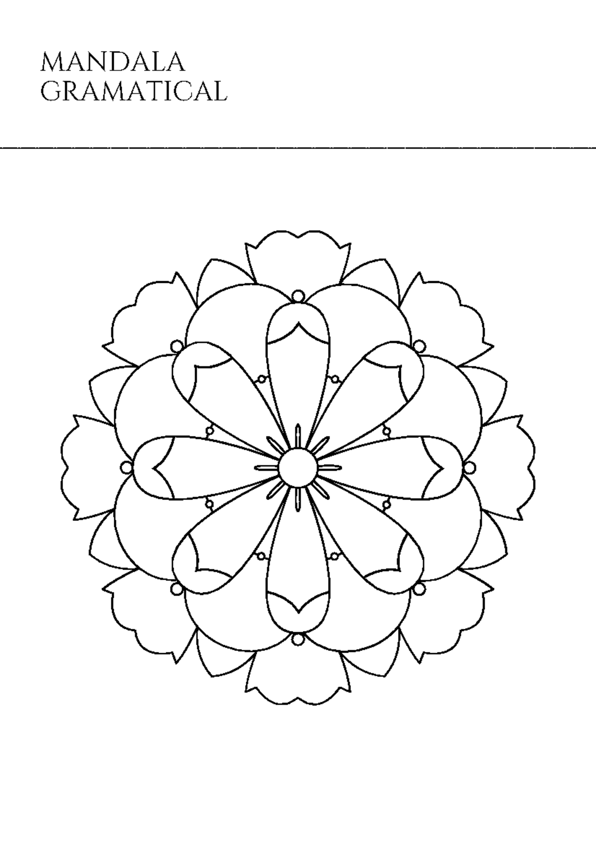 Mandala gramatical - Actividad clase de palabras - Lengua y Literatura - MANDALA GRAMATICAL ...