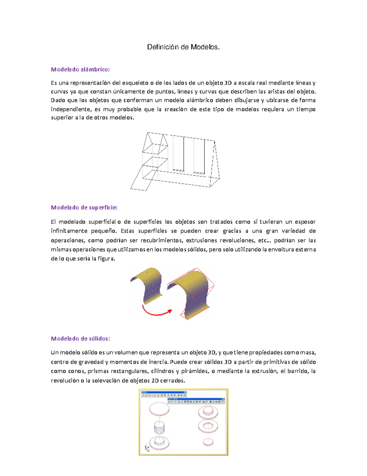S4 Definición de Modelos - Modelado alámbrico: Es una representación ...