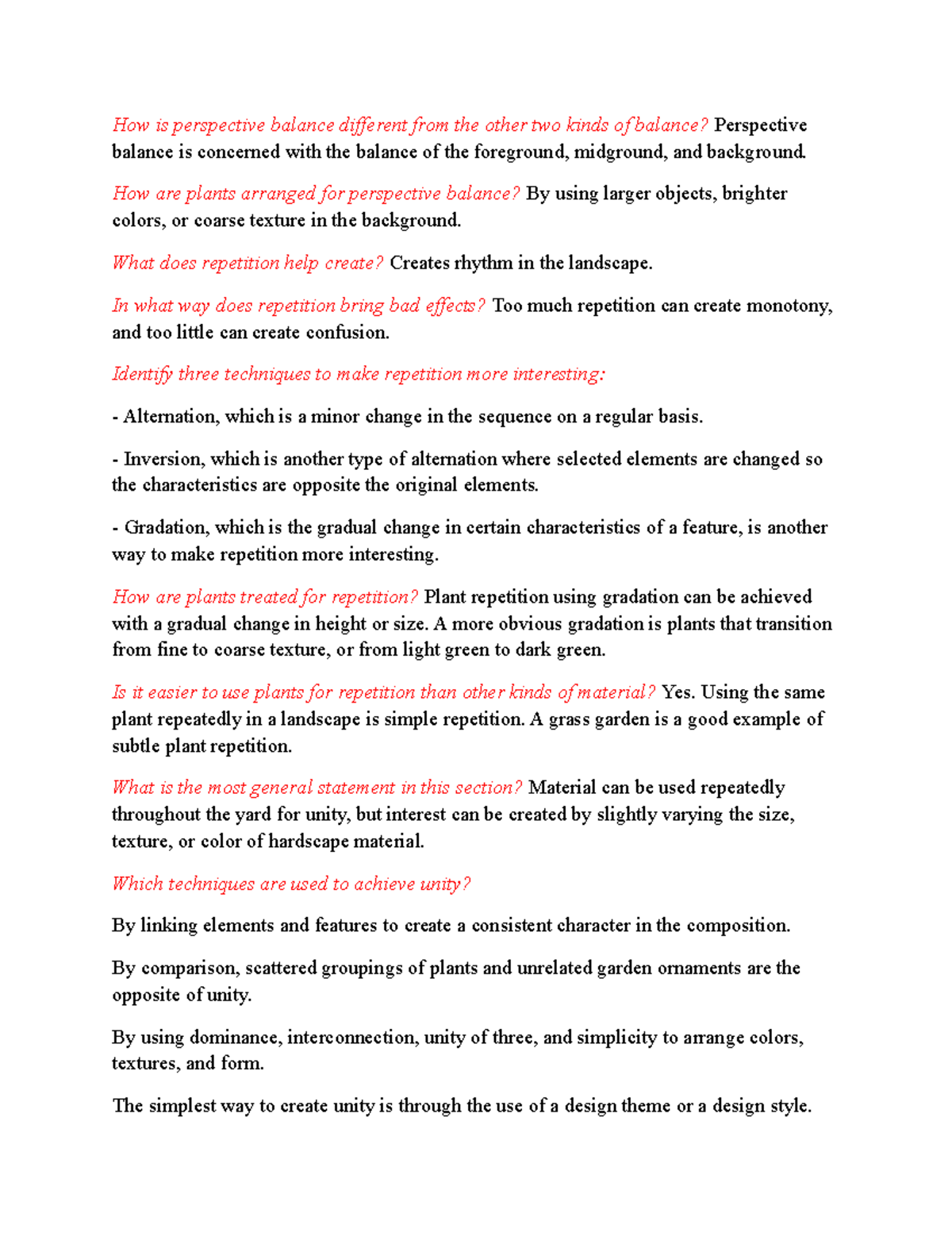 English practical - Perspective balance - How is perspective balance ...