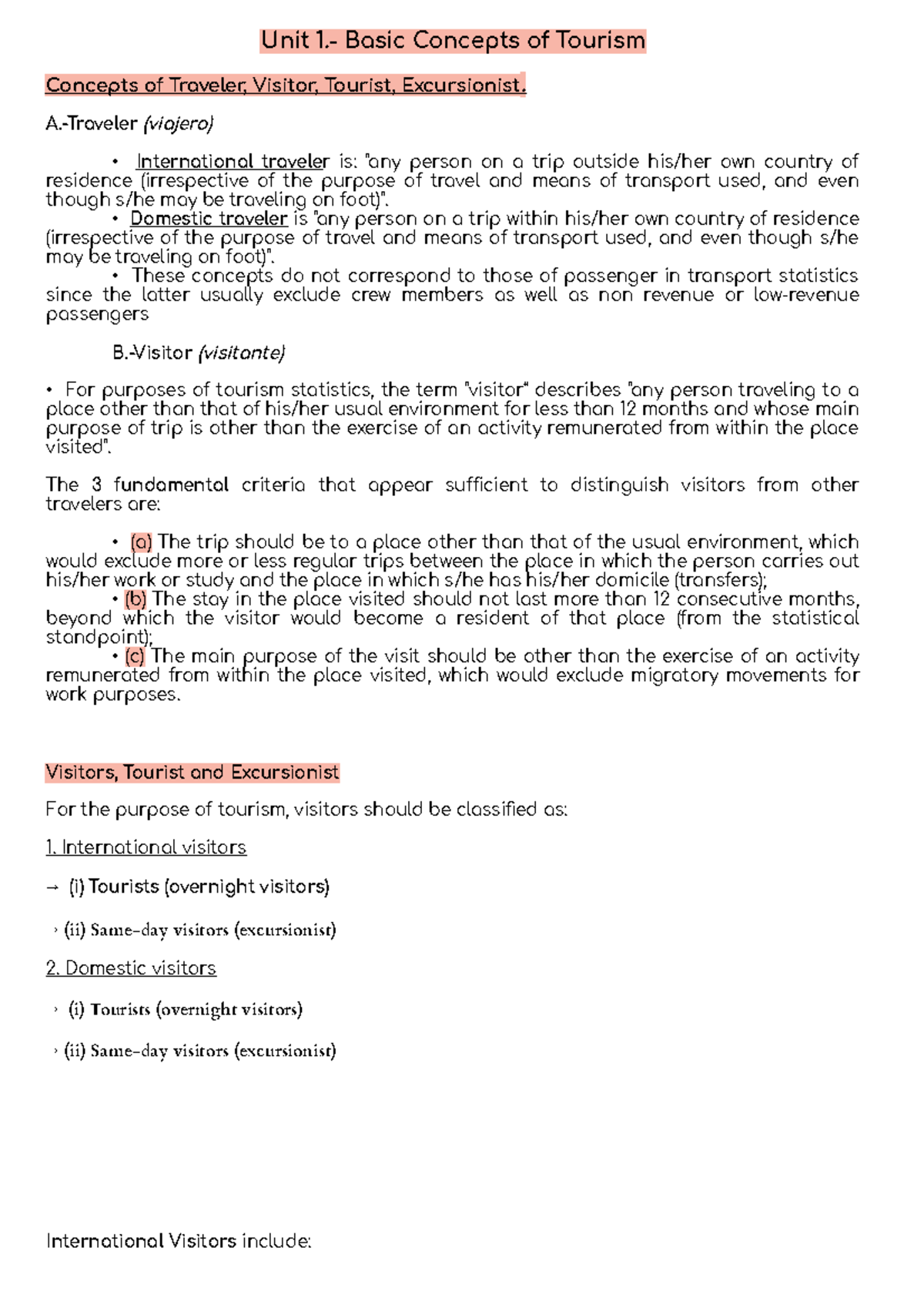 Unit 1 Basic Concepts Of Tourism Unit 1 Basic Concepts Of Tourism unit-1-basic-concepts-of-tourism-unit-1-basic-concepts-of-tourism