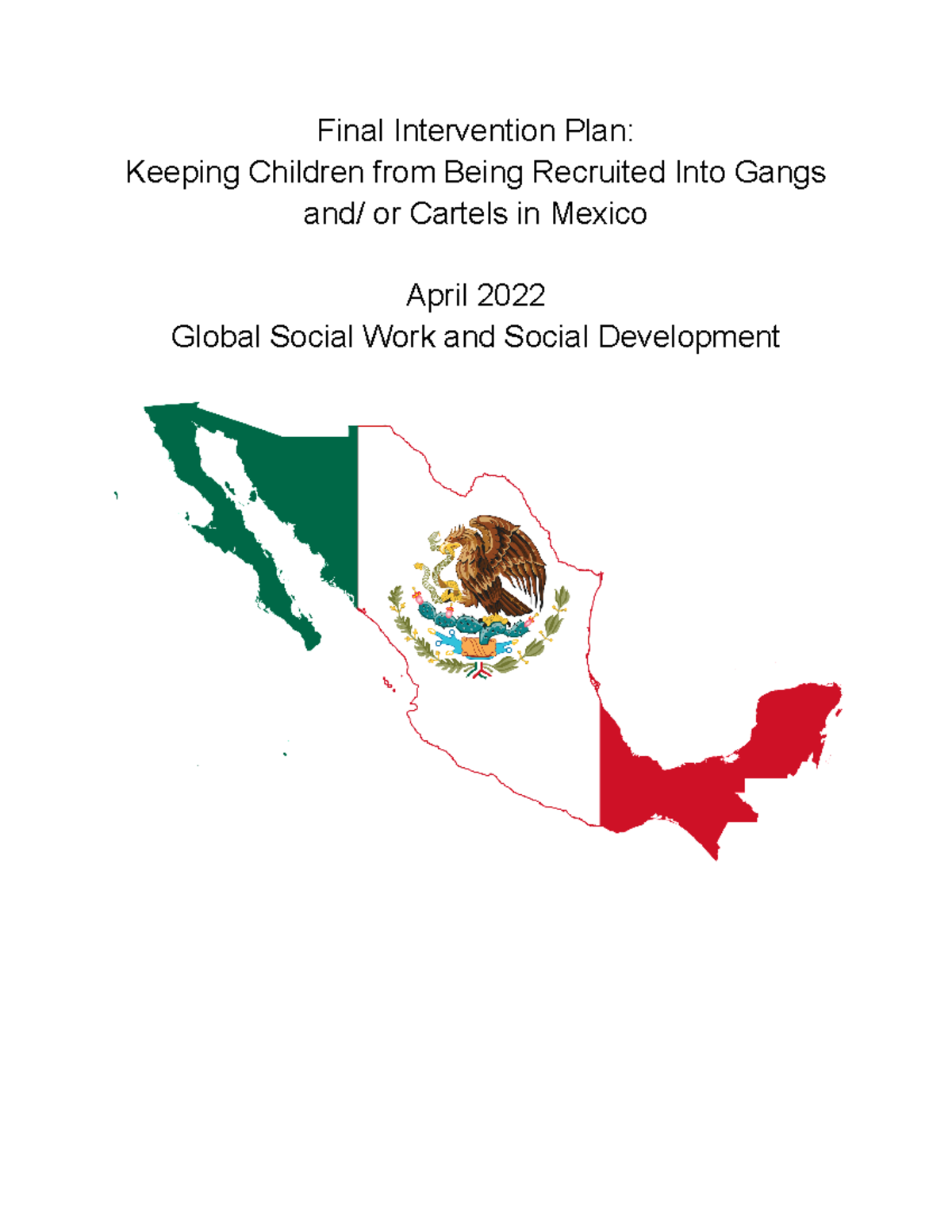 Final Intervention Project Proposal - Final Intervention Plan: Keeping ...