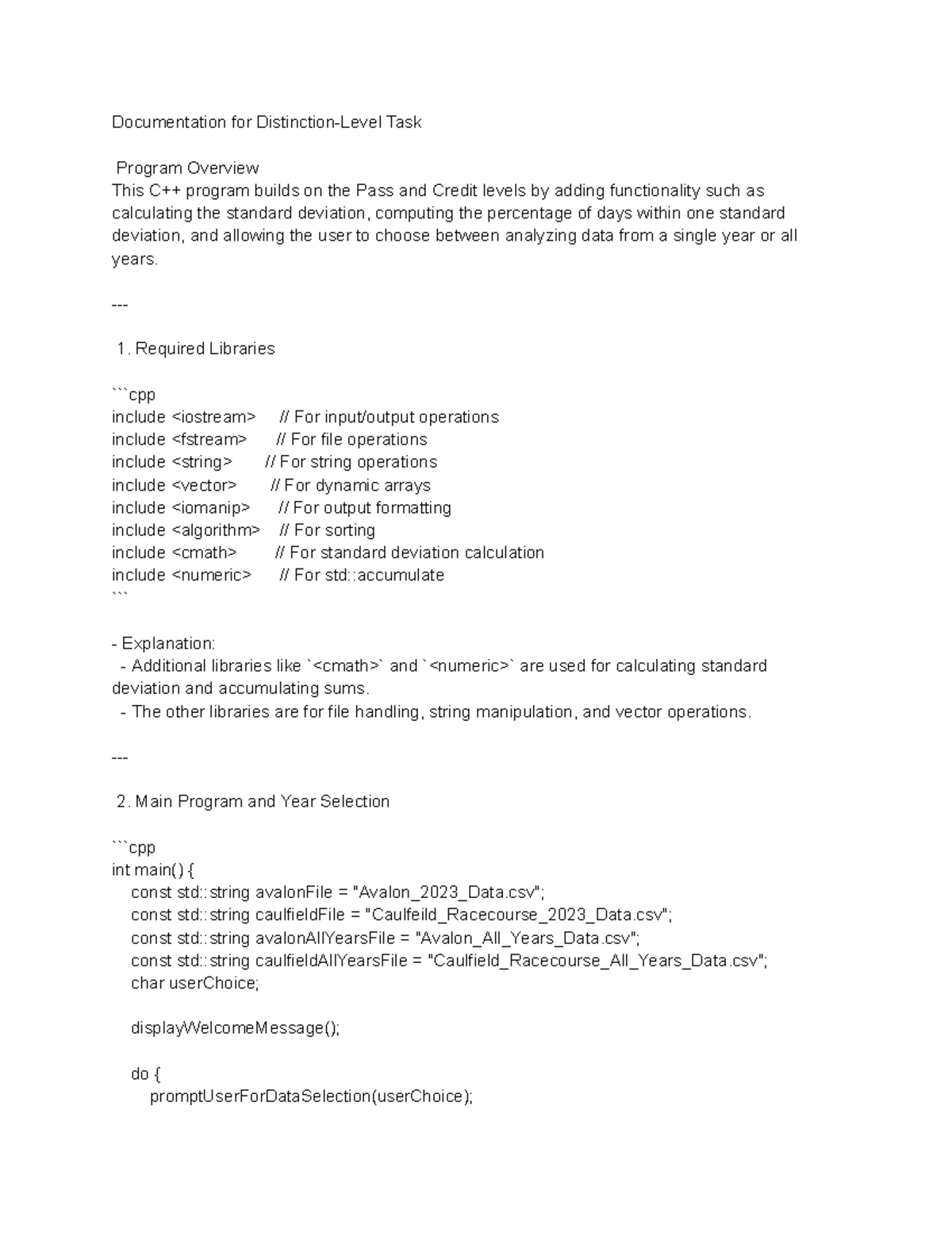 Documentation for Distinction-Level Task - 1. Required Libraries ...