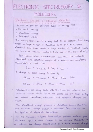 Spectroscopy -1 - It's short notes - CPA COLLEGE OF GLOBAL STUDIES ...