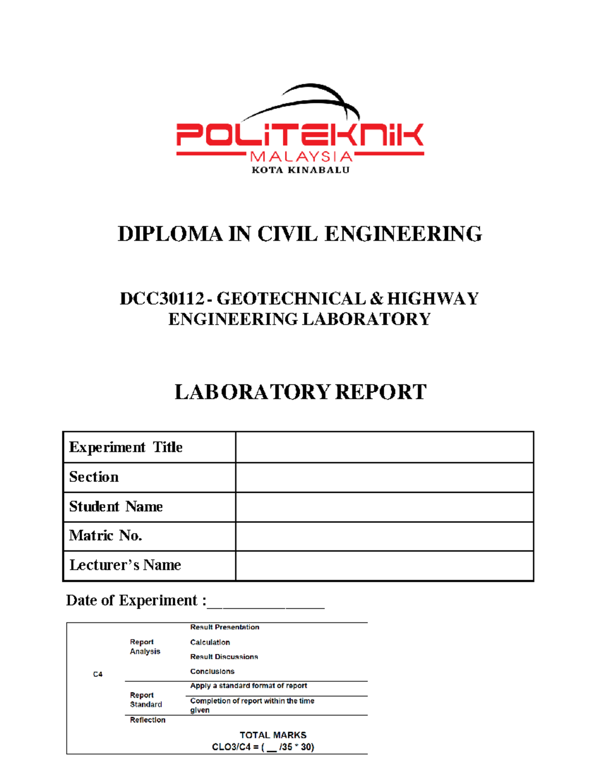 Sieve Analysis for highway - DIPLOMA IN CIVIL ENGINEERING DCC30112 ...