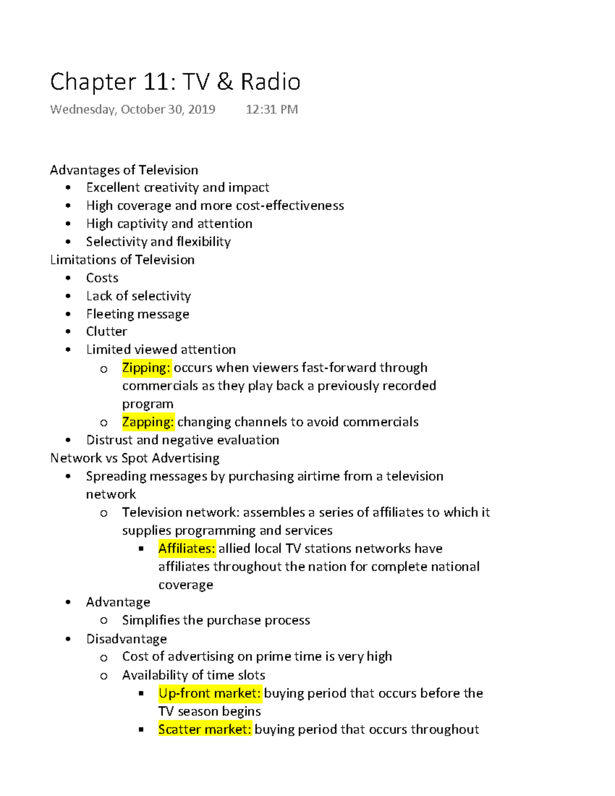 Chapter 11 TV & Radio - Professor Cauley - Warning: TT: undefined ...