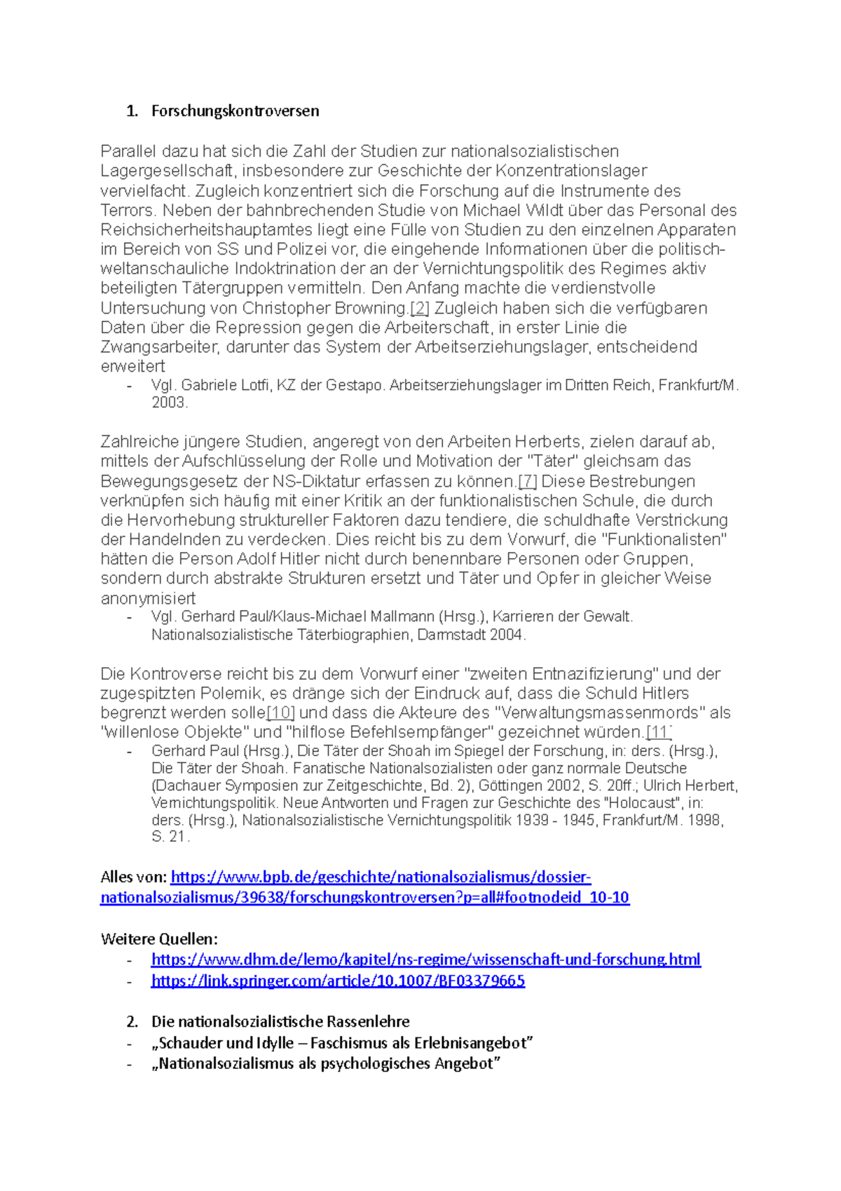 Text Referat - SS 2020 Dr. Martin Dröge - Forschungskontroversen ...