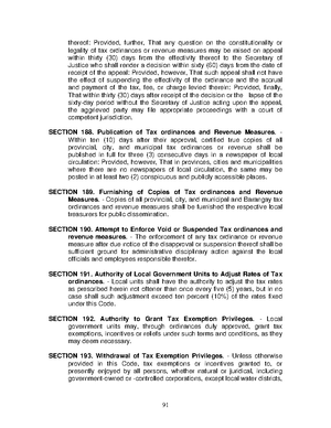 RA 7160 - LGC 14 - The Local Government Code - Republic Act 7160 ...