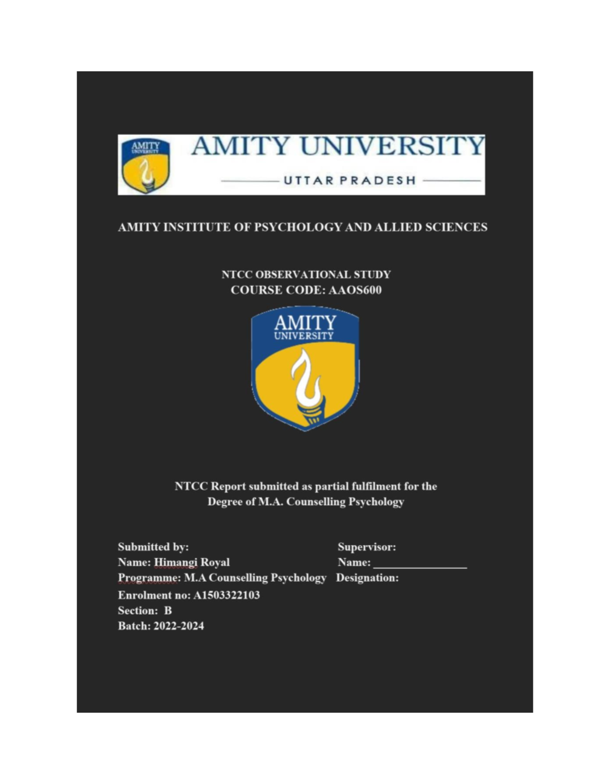 Ntcc draft-1 - Summary report - NTCC DRAFT REPORT Observational study ...
