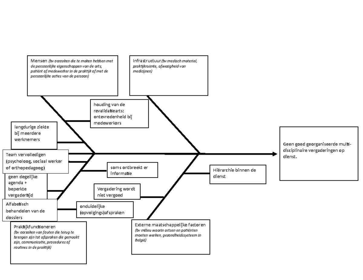 Visgraatanalyse verbeterplan LISA teams - Geen goed georganiseerde ...