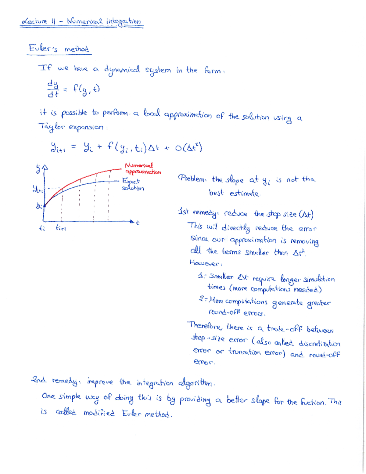 Lecture 11 - Numerical integration - AAE 34000 - Studocu