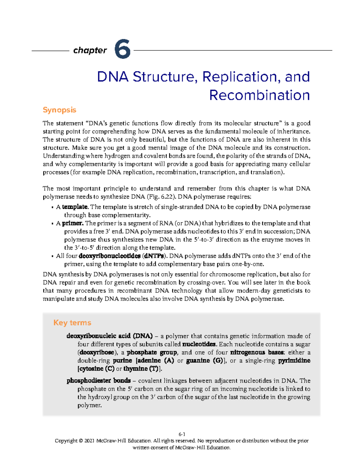 Chapter 6 study guide - 6- Copyright © 2021 McGraw-Hill Education. All ...